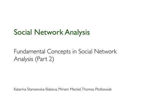 Social Network Analysis Part Ii Pdf Social Networking Internet