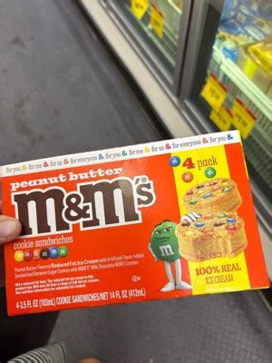 Mandms Peanut Butter Frozen Ice Cream Sandwiches 14 Fl Oz4ct Target