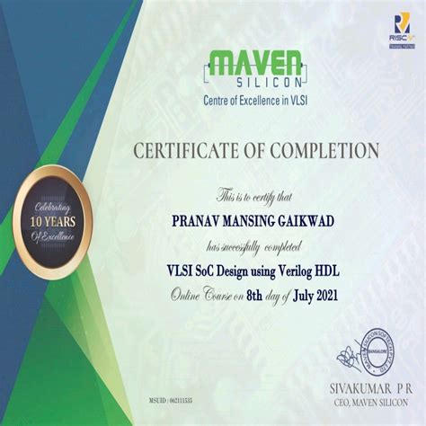 Vlsi Mavensilicon Verilog Pranav G
