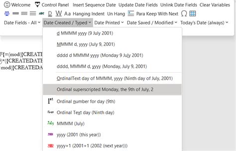 Vba Mergefield For Values With Superscript For Dates Microsoft Word Stack Overflow