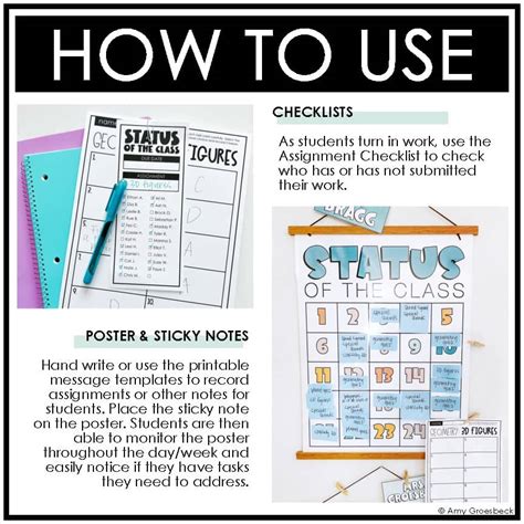 Status Of The Class Management System Bright Or Boho Editable