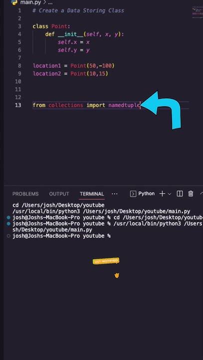 Elevate Your Python Projects Maximizing Data Storage With Namedtuple Pythontutorial Shorts
