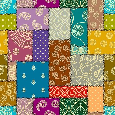 10 Seamless Patchworks Eps A Pattern Graphic By Tkdesign