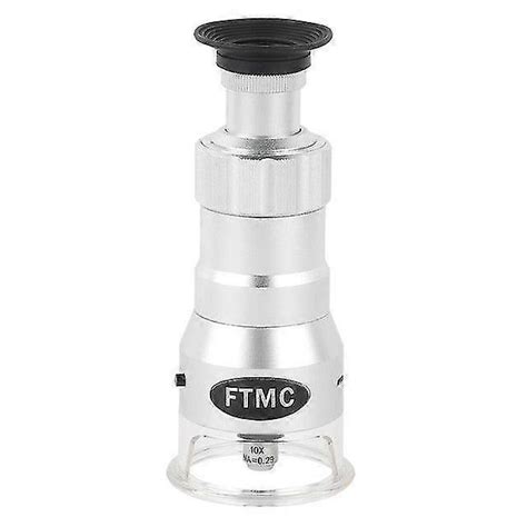 40x 60x 100x Portable Microscope Scale Measurement Eyepiece Led Light