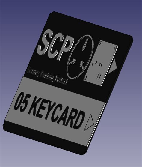S C P 05 Keycard V2 By BenFinko Download Free STL Model Printables Com