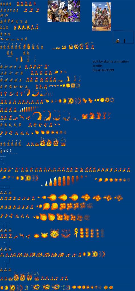 Avdol Part 5 Or 4 Jus Sprite Sheet By Akuma Animation098 On Deviantart