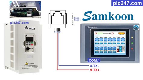 Samkoon HMI Modbus RTU Delta VFD M Tutorial Plc