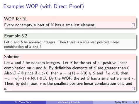 Well Ordering Principle Pdf