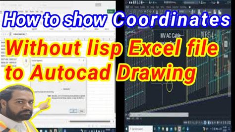 How To Show Coordinates Excel File To Autocad Drawing In Without Lisp
