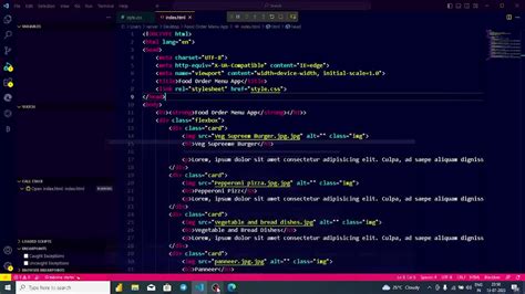 Video Gurumurti Rudraganti On Linkedin Food Order Menu Application Using Html And Css