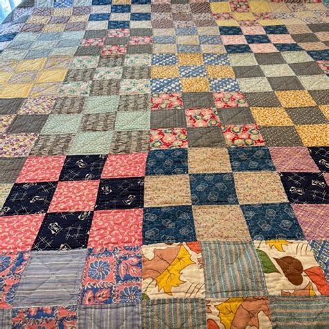 Nine Patch Quilt Etsy