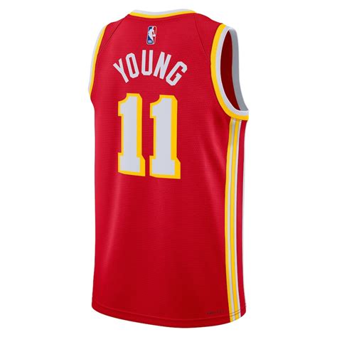 Trae Young Atlanta Hawks Icon Edition Swingman Jersey For Men Women Nike Red Custom