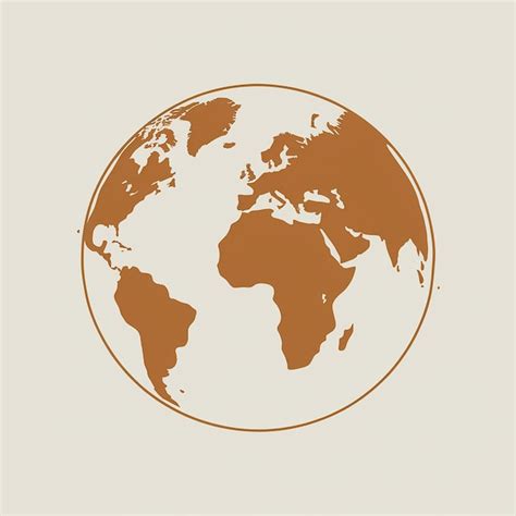 Premium Vector Simplified Earth Representation