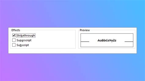 how to strikethrough in excel laptop mag