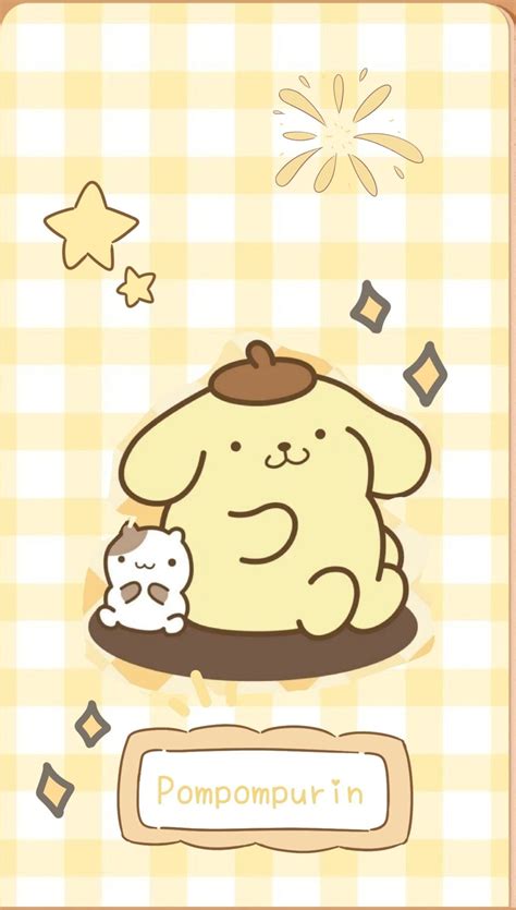 Pompompurin Wallpaper Şirin çizim Sticker Tasarımı Çıkartma