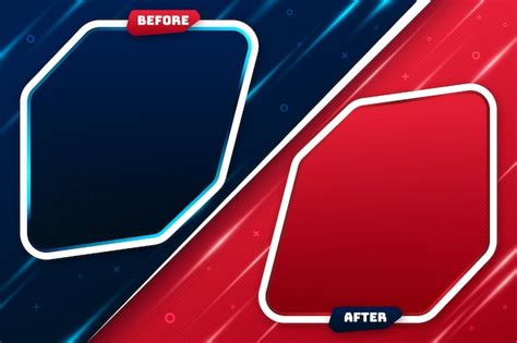 Premium Vector Gradient Before And After Background Template