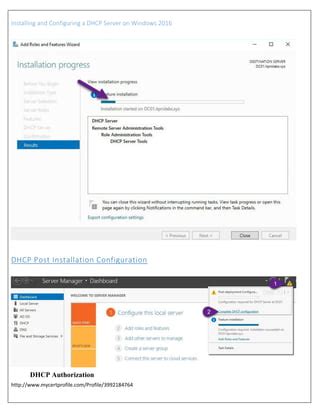 Installing And Configuring A Dhcp On Windows Server Step By Step PDF