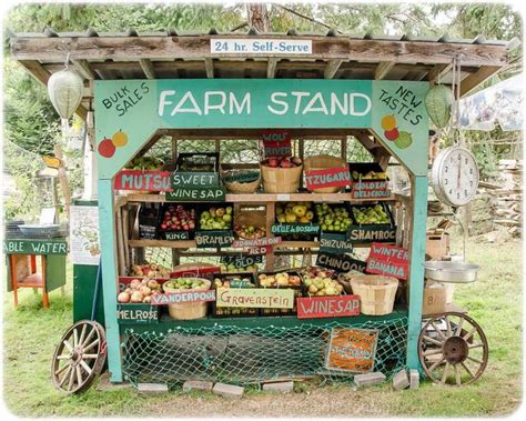 Rustic Farm Stand Overflowing With Fresh Produce