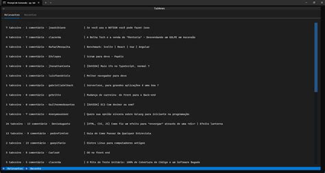 Github Smrsassa Terminal Tabnews Visualiza O Dos Posts Relevantes E Recentes Diretamente No