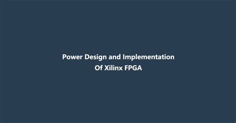 Power Design And Implementation Of Xilinx FPGA HaoxinshengLeading Supplier Of Electronic