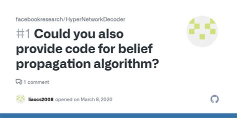 Could You Also Provide Code For Belief Propagation Algorithm · Issue