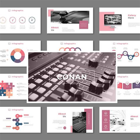 Шаблон презентации для бизнеса Conan Biecom Market