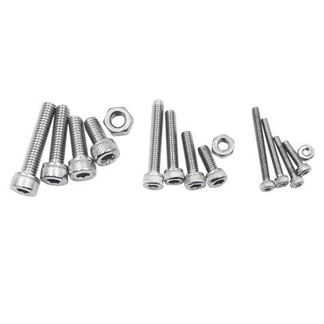 Tailtoss 480pcs Screws Kit Silver Socket Head Metric Set Screw