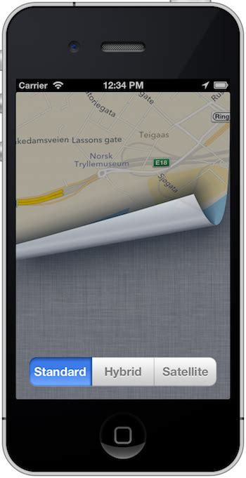 Uikit How To Make Half Curl Animation In Iphone Like The Maps App