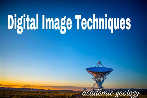notes on digital image techniques