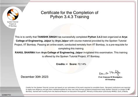 Completed Python Training By Iit Bombay Tanishk Rathore Posted On The Topic Linkedin
