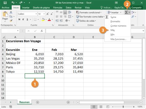 Función MINUTE en Excel