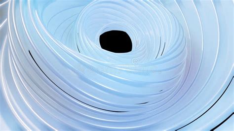 3d Stylish Abstract White Background With Rings Or Circles Twisting In Concentric Structure