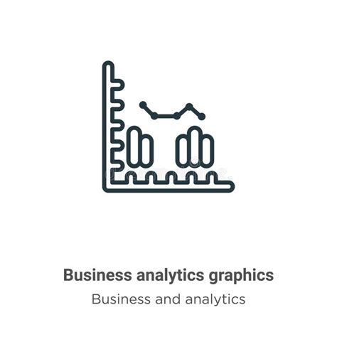 Business Analytics Graphics Outline Vector Icon Thin Line Black Business Analytics Graphics