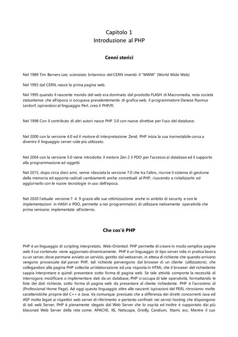 Introduzione Al Php Pdf