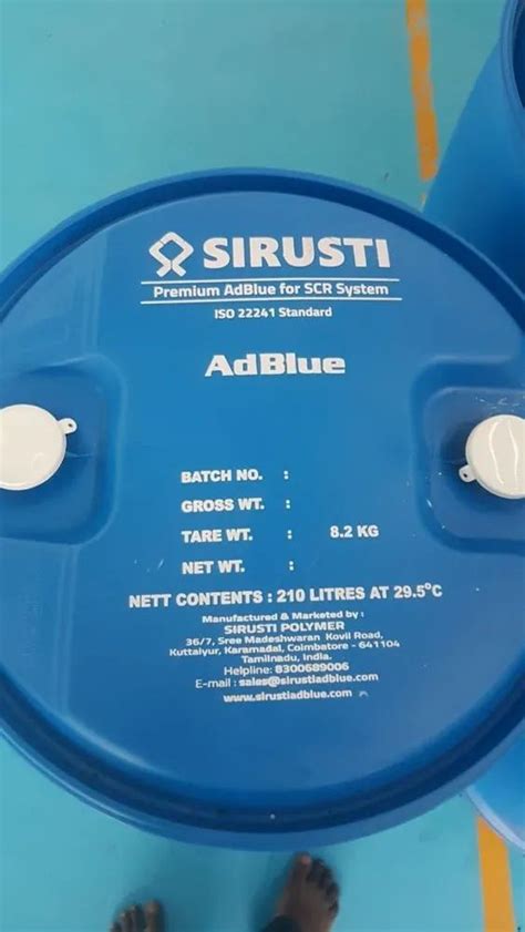 Sirusti Adblue Def Urea For Truck Packaging Size 20l 210l At Best Price In Kochi