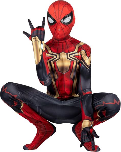 Marvel Integrated Spider Man Official Youth Deluxe Zentai Costume