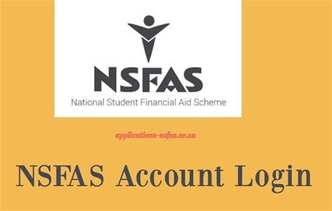 NSFAS Account Login Nsfas Org Za