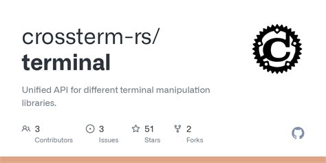 github crossterm rs terminal unified api for different terminal