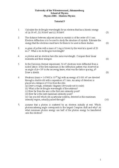 Tut5 2024 Tut Questions University Of The Witwatersrand