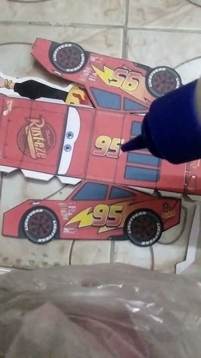 Lightning Mcqueen Paper Model Car Youtube