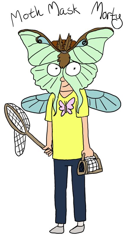 The Morty Lab Moon Morty Butterfly Morty Moth Mask Morty