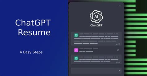 4 Easy Steps To Chatgpt Resume Building 2023 Guide