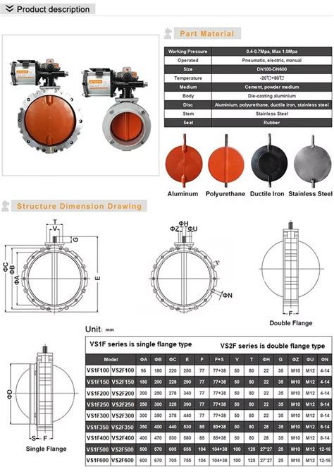 중국 맞춤형 공압 먼지 버터 플라이 밸브 공급 업체 제조업체 공장 직접 가격 Xinming