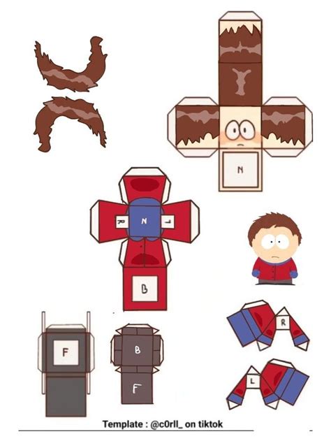 48 Ideias De South Park Papercraft Bonecos De Papel South Park Arte