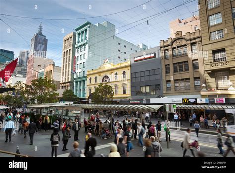 Bourke Street Mall Melbourne Australia Bdqqzj