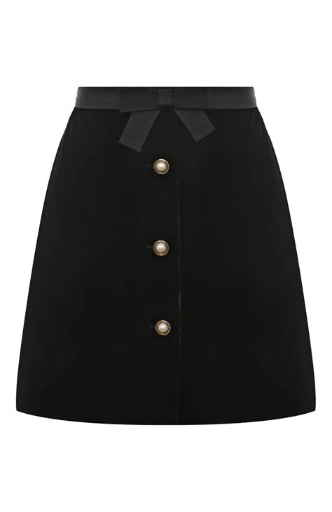 Женская черная юбка Miu Miu купить в интернет магазине ЦУМ арт Mg1636 068 F0002