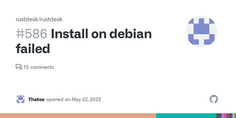 Install On Debian Failed Issue Rustdesk Rustdesk GitHub