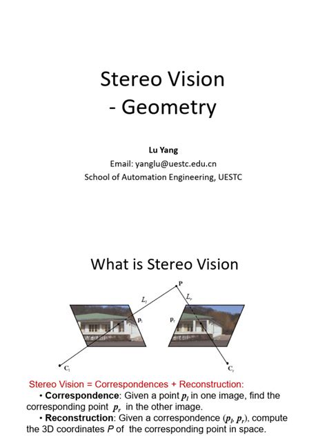 4 2 stereo geo pdf computer vision algorithms