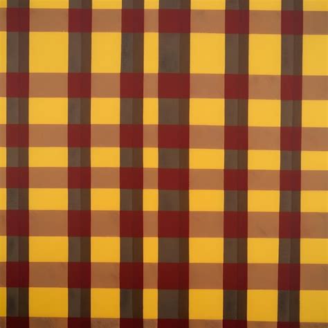 Captivating Brown Yellow Plaid Pattern Images Premium Ai Generated Image