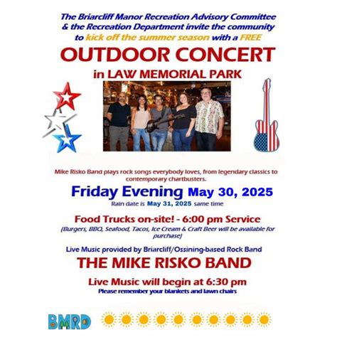 Summer Kick Off In Briarcliff With The Mike Risko Band Mike Risko